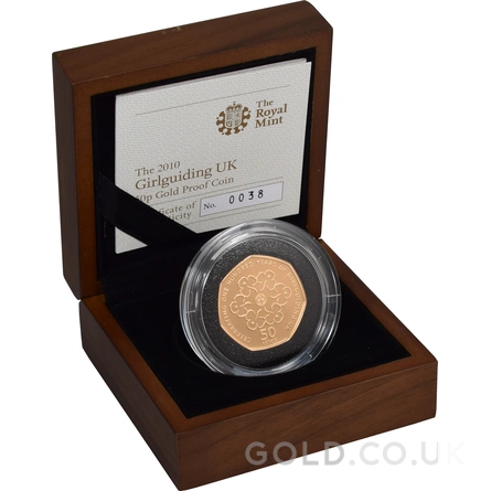 2010 Girlguiding Fifty Pence Proof Gold Coin Boxed | GOLD.co.uk - From ...