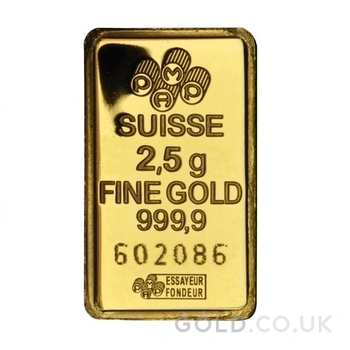 2.5g Gold Bars Pre Owned | GOLD.co.uk - From £312.90
