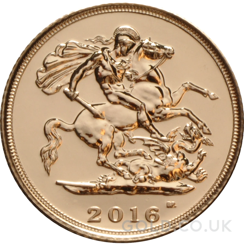 Buy a 2016 Elizabeth II Half Sovereign | from Gold.co.uk - From £509.50