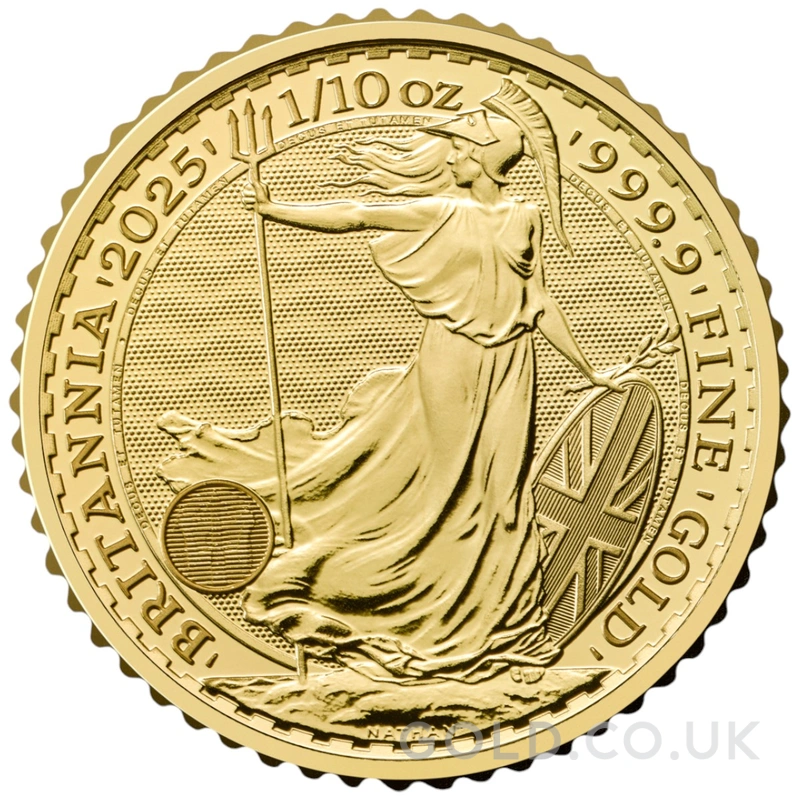2025 1/10oz Gold Britannia in Gift Box | GOLD.co.uk - From £407.80
