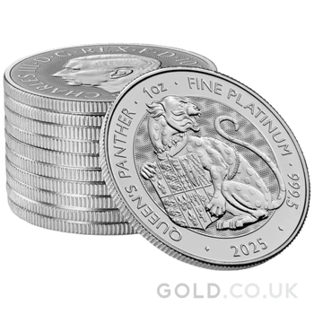 2025 Queen's Panther 1oz Platinum Coin | GOLD.co.uk - From £1,676.40