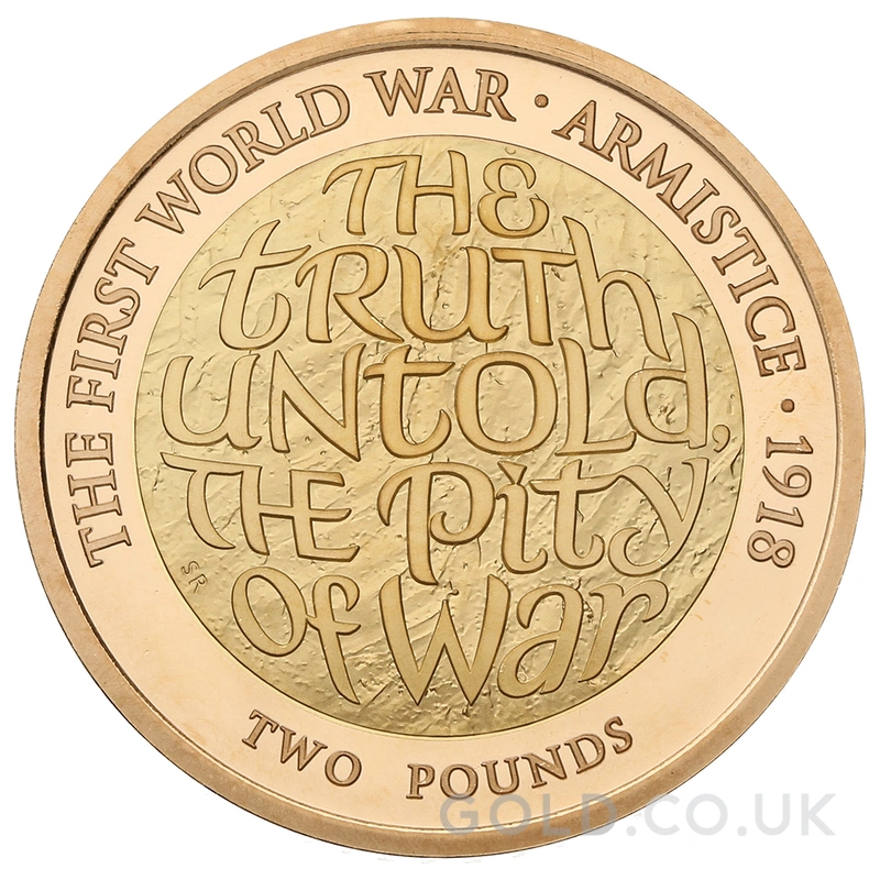2018 First World War Armistice £2 Two Pounds Proof Gold Coin | GOLD.co ...