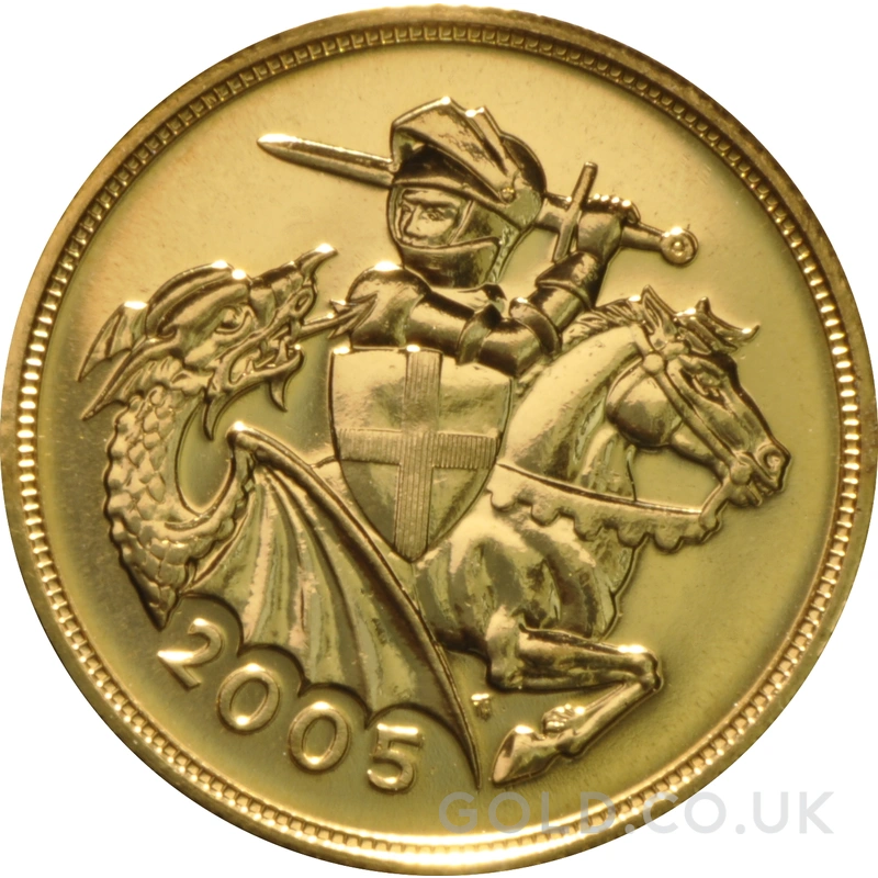 Buy a 2005 Elizabeth II Sovereign | from Gold.co.uk - From £1,002