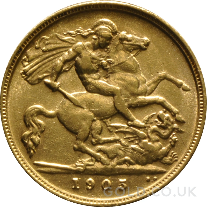 Buy a 1905 Edward VII Half Sovereign | from Gold.co.uk - From £500.10