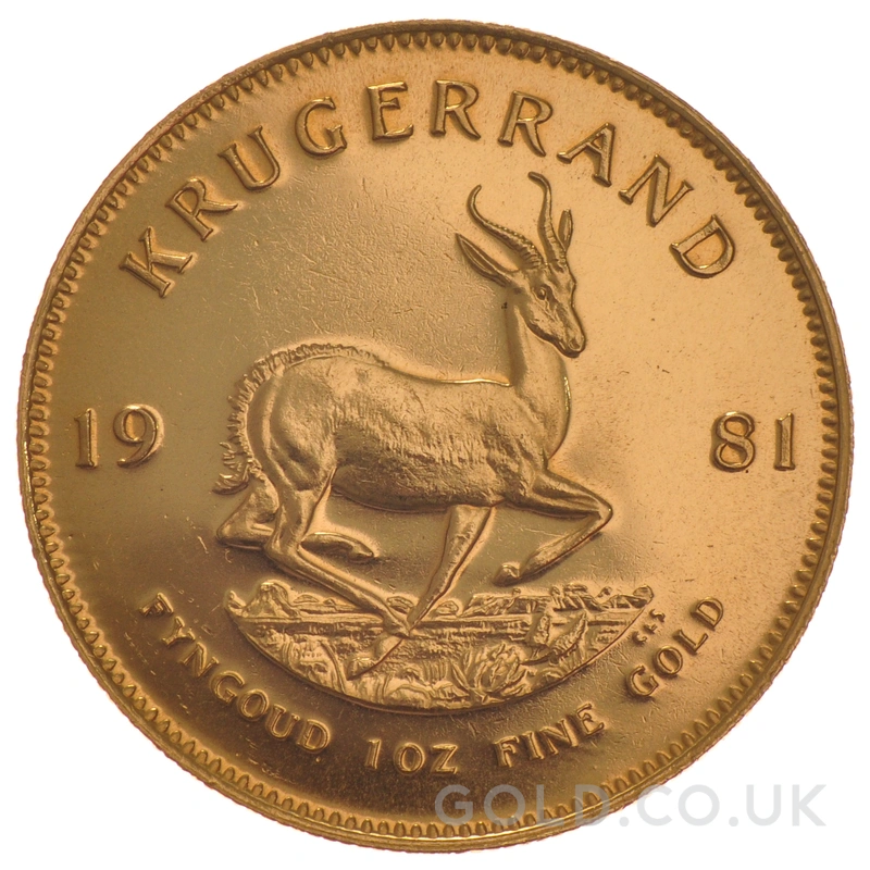 1981 1oz Gold Krugerrand | from gold.co.uk - From £3,579