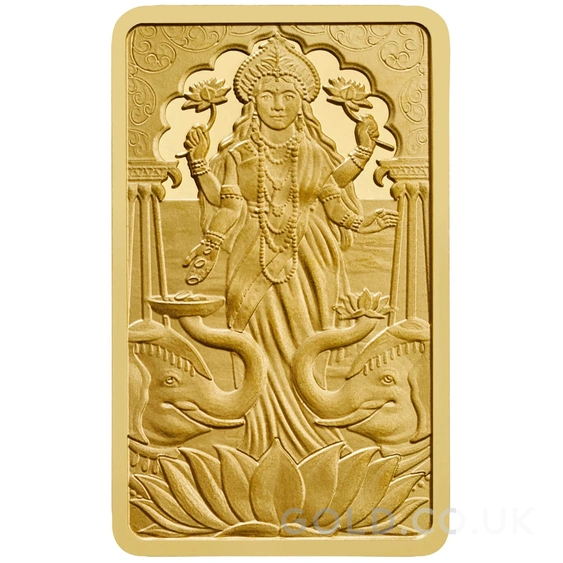 Lakshmi 1 Gram Gold Bar | GOLD.co.uk - From £140.10