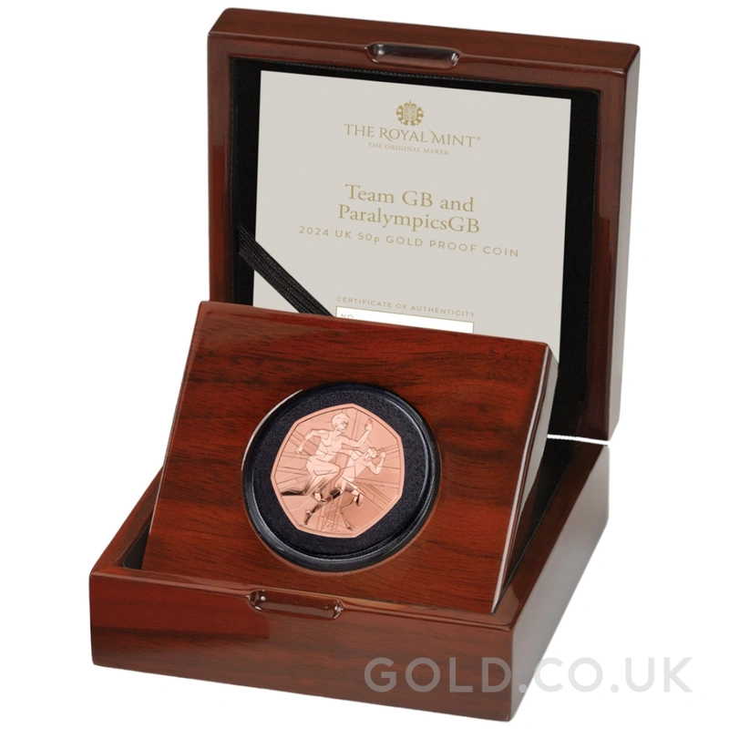 2024 Team GB 50p Proof Gold Coin - From £2,084