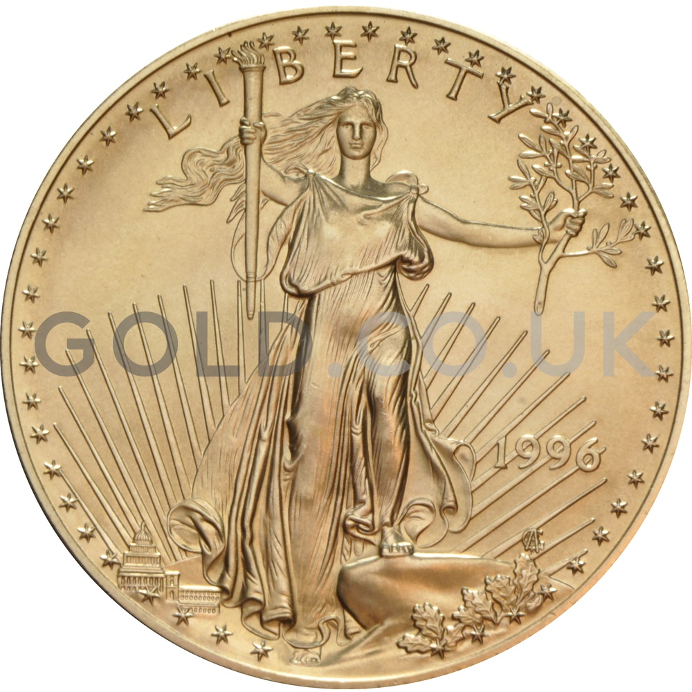 Buy a 1996 One Ounce Gold Eagle | from Gold.co.uk - From £1,853 Buy a 1996 One Ounce Gold Eagle | from Gold.co.uk - From £1,853