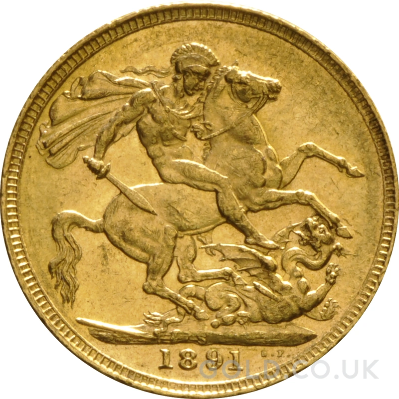 Buy a 1891 Victoria Sovereign - S | from Gold.co.uk - From £1,034