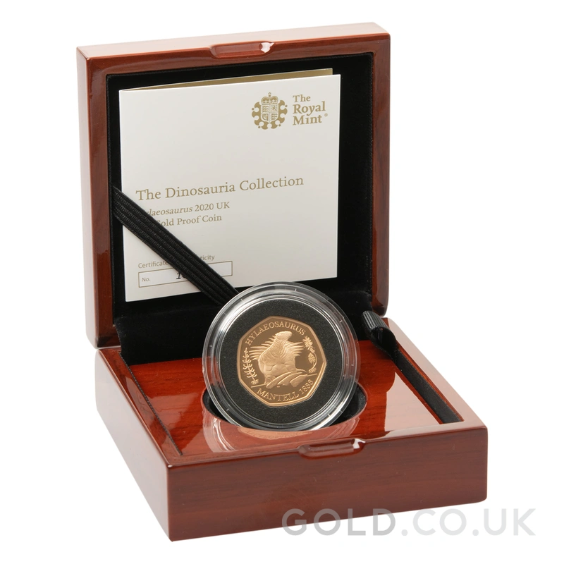 Proof Hylaeosaurus gold coin from GOLD.co.uk - From £1,774