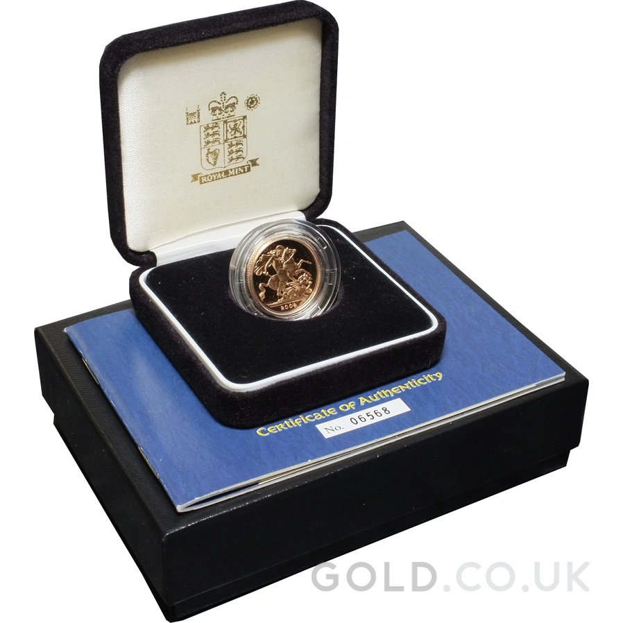 Buy a Gold Proof Boxed Sovereign | from gold.co.uk - From £1,073