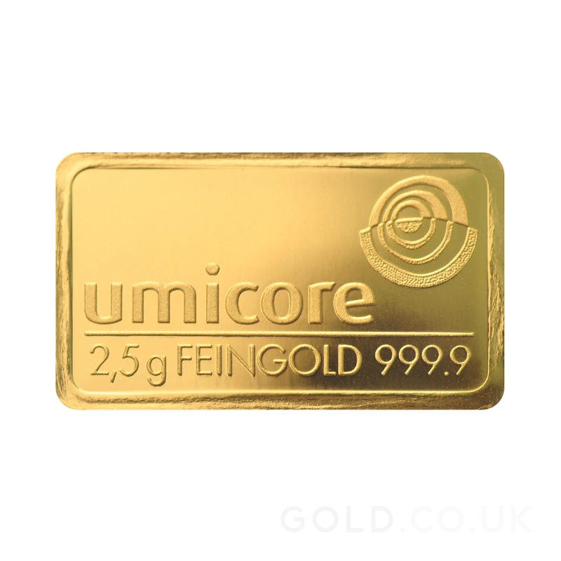 2.5g Gold Bars Pre Owned | GOLD.co.uk - From £312.90